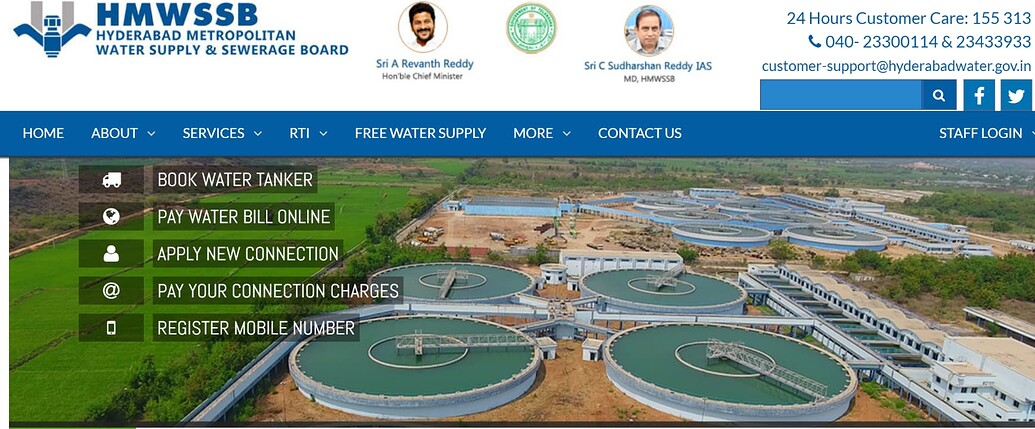 How can I complain about water supply services of Hyderabad ...